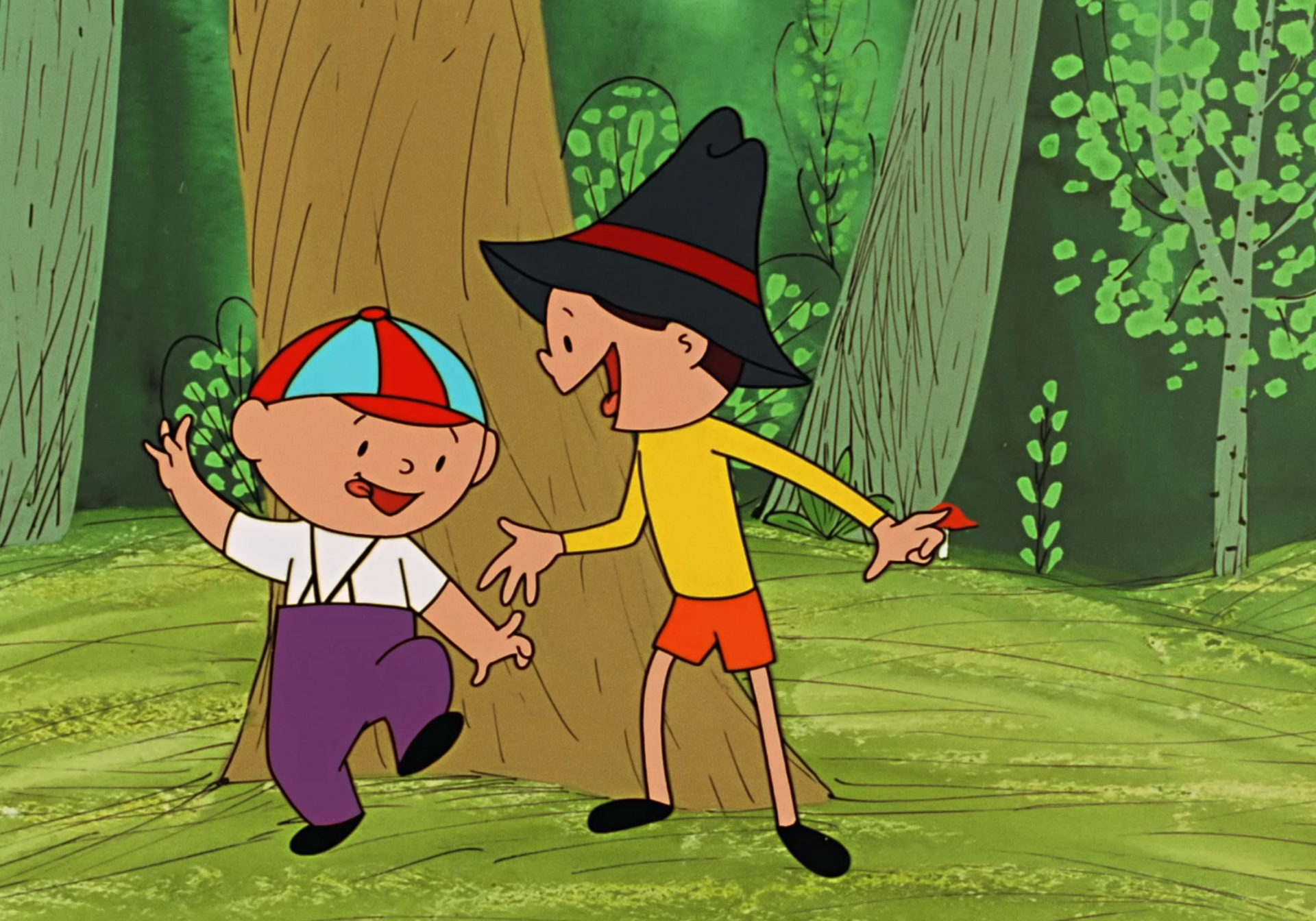 Grzybobranie, seria Bolek i Lolek na wakacjach, reż. Leszek Lorek, 1965 ...